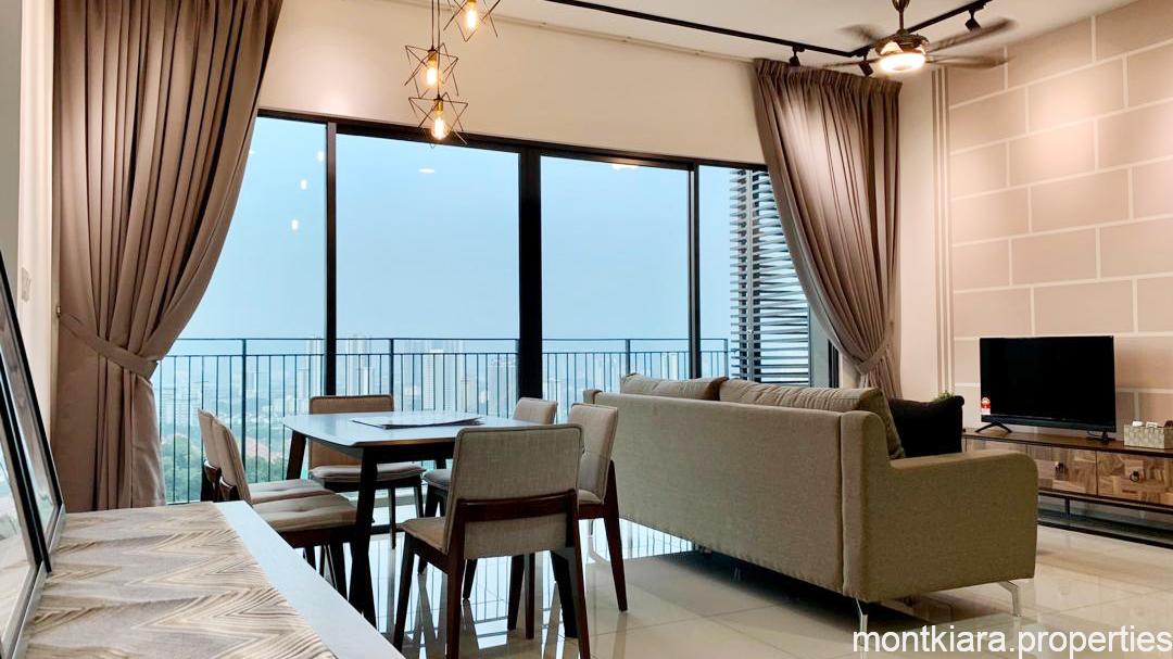 Sunway Mont Mont Kiara Condominium For Rent, Built Up 1609sf, RM6,000